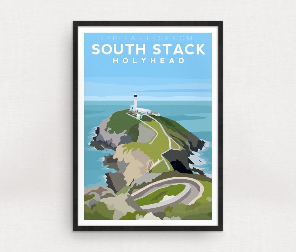 Anglesey Travel Poster Art Print Set Set of 6 Welsh Travel | Etsy UK