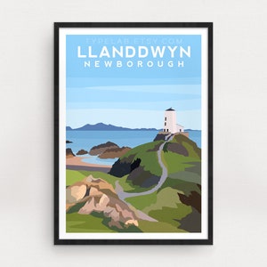 Anglesey Travel Poster Art Print Set Set of 6 Welsh Travel | Etsy UK