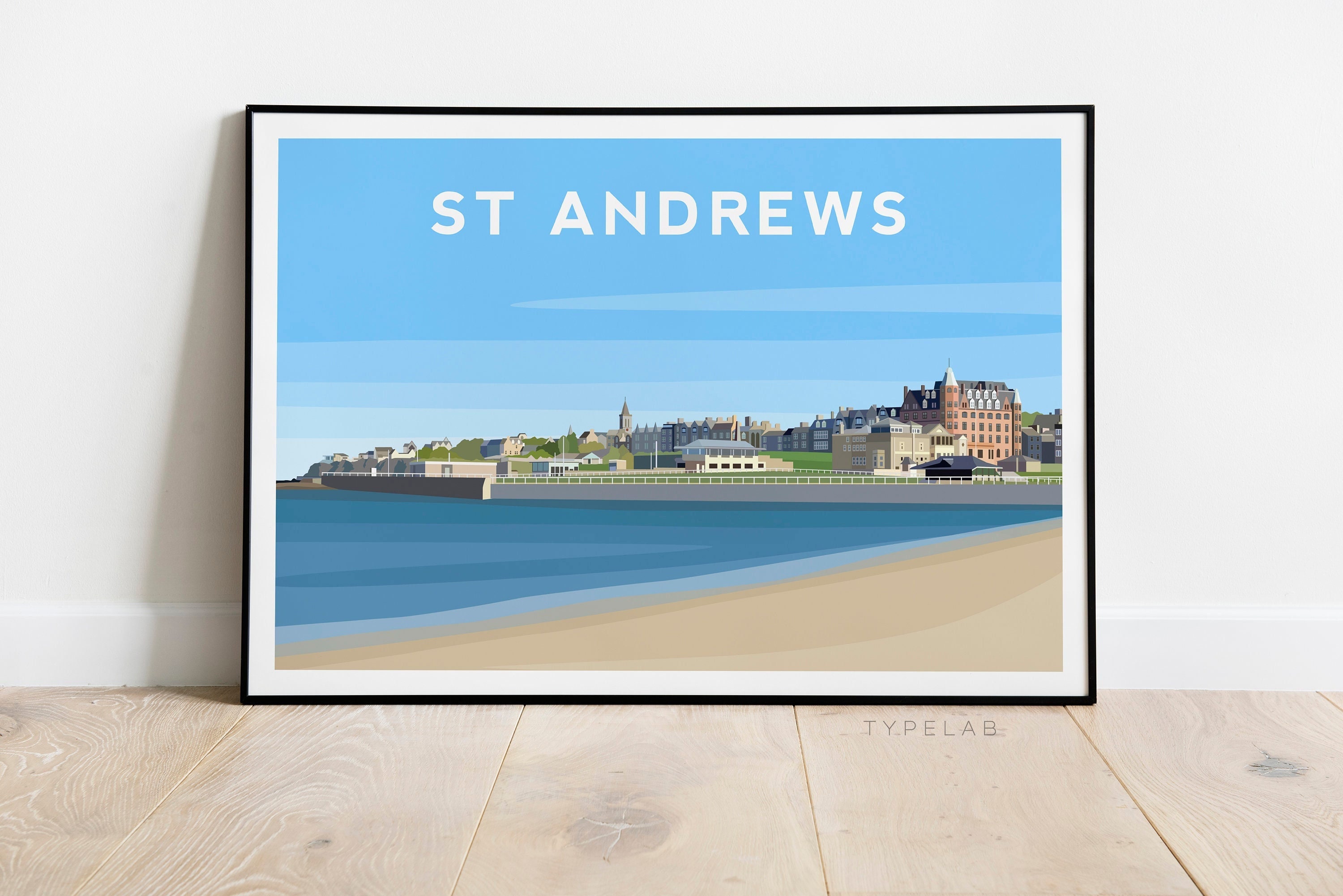 St Andrews Art Print Scotland Travel Print St Andrews Art - Etsy UK