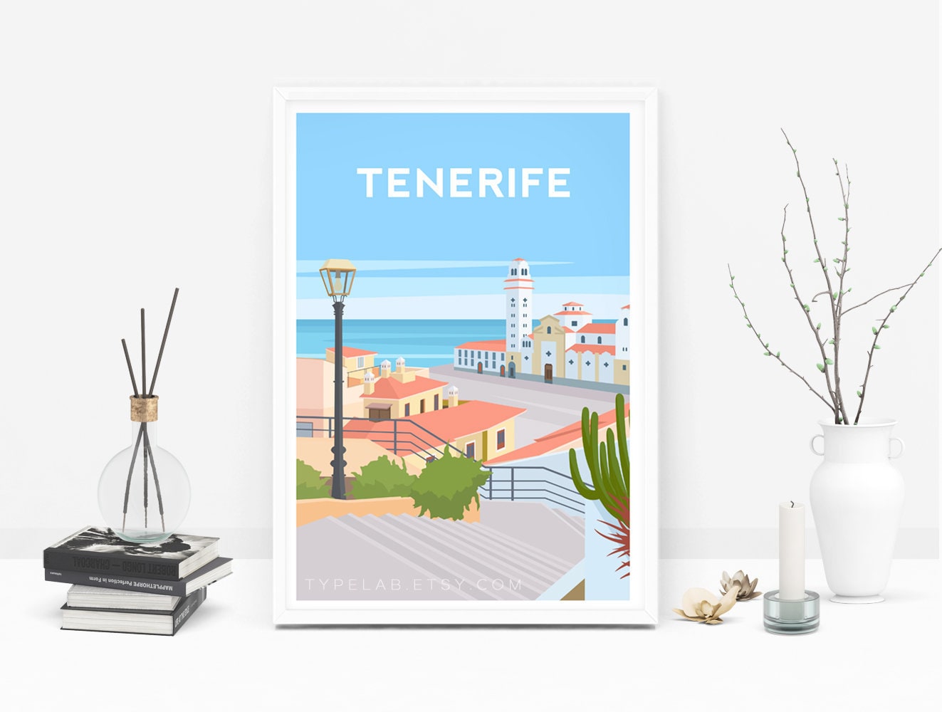 Tenerife Art Print Canary Islands Travel Print Tenerife - Etsy UK
