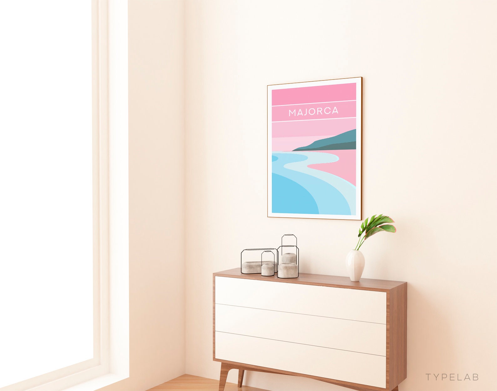 Majorca Art Print Spain Travel Print Mallorca Poster | Etsy