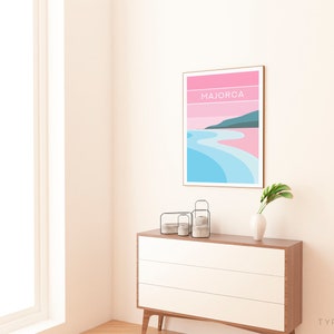 Majorca Art Print, Spain Travel Print, Mallorca Poster, Balearic Island ...