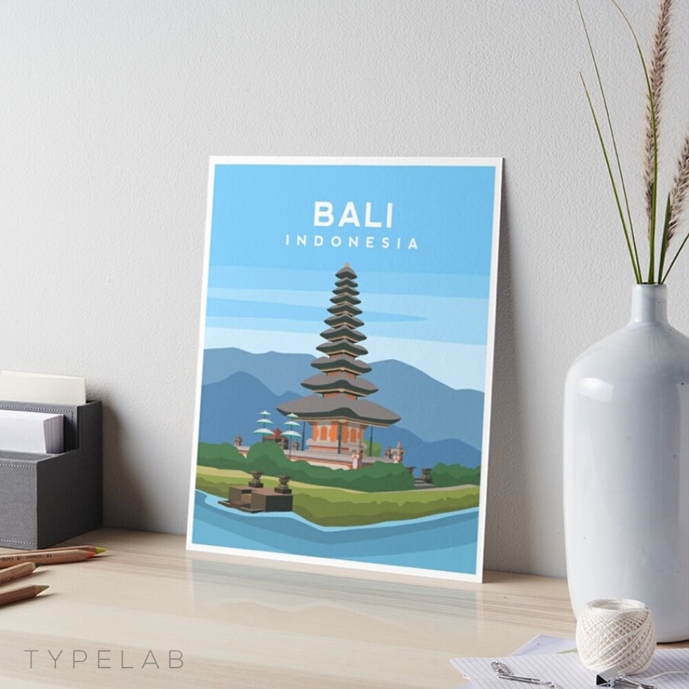 Bali Art Print Indonesia Travel Print East Asia Poster Bali | Etsy