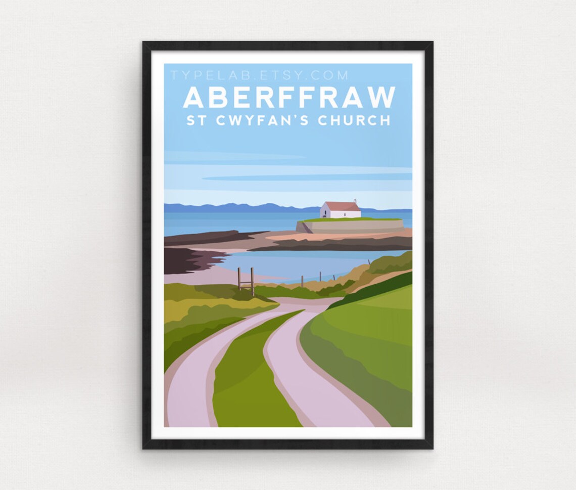 Anglesey Travel Poster Art Print Set Set of 6 Welsh Travel | Etsy UK