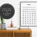 Sinhala Alphabet Chart Print, Sinhalese Language Chart Wall Art, Black ...