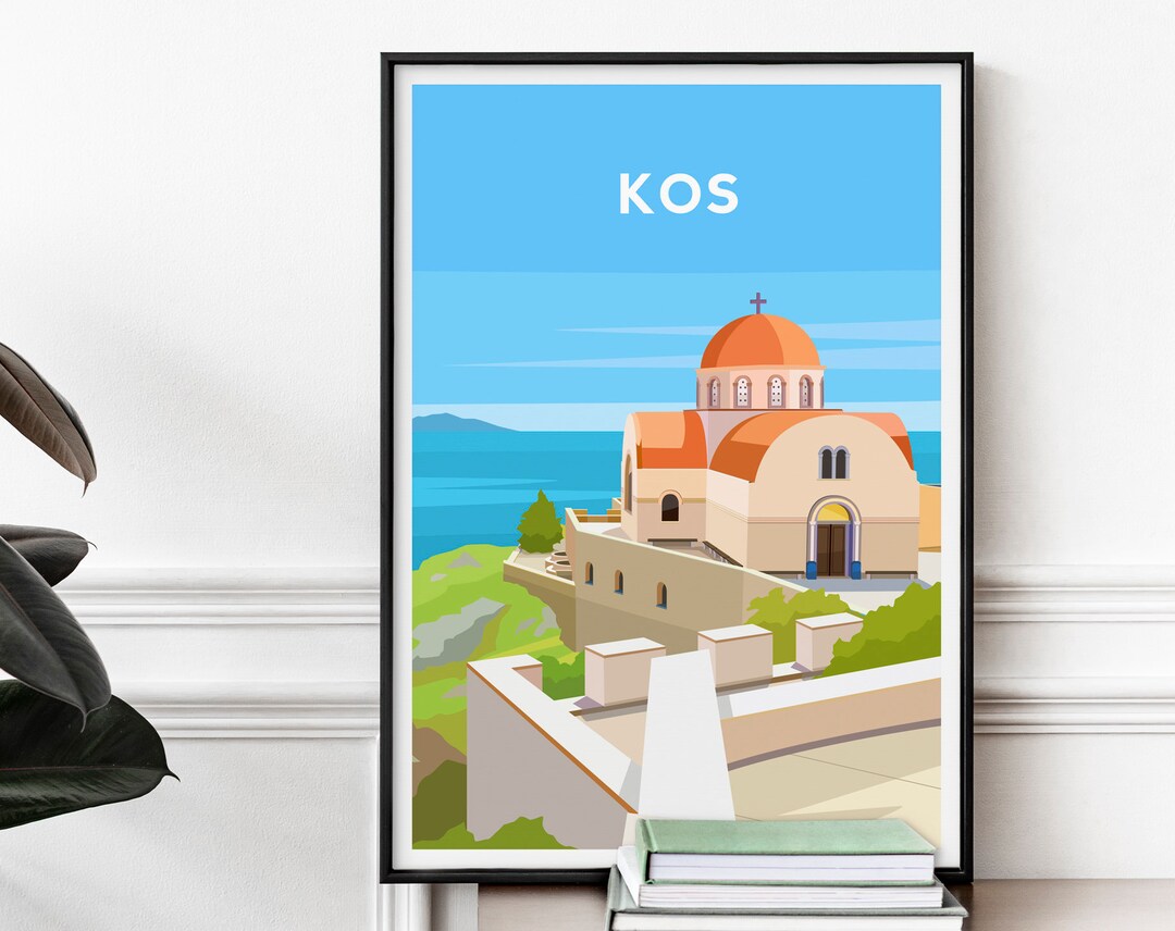 Kos Art Print, Greece Travel Print, Island of Kos Poster, Kos Wall ...