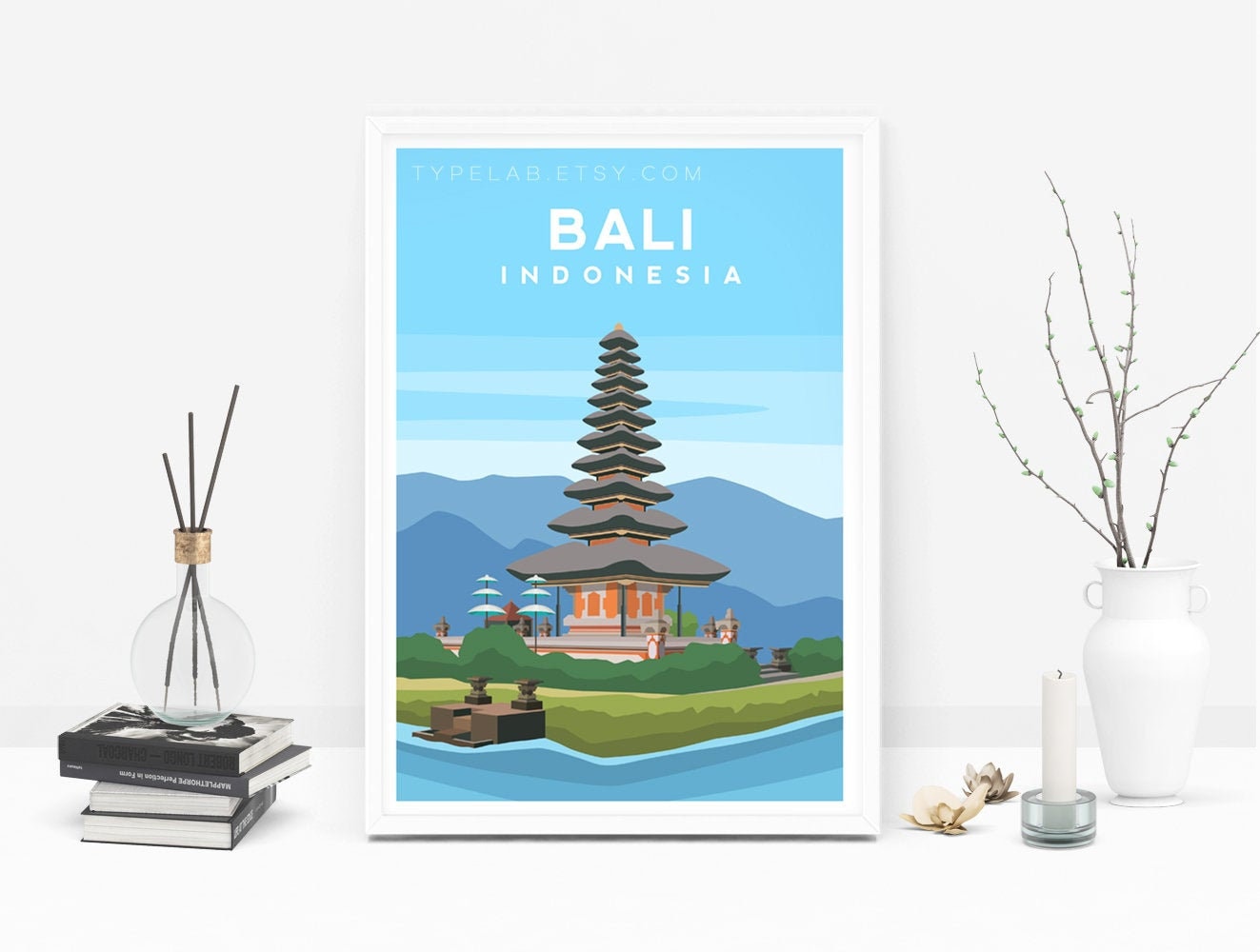 Bali Art Print Indonesia Travel Print East Asia Poster Bali | Etsy