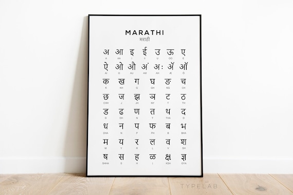 Marathi Alphabets With Words