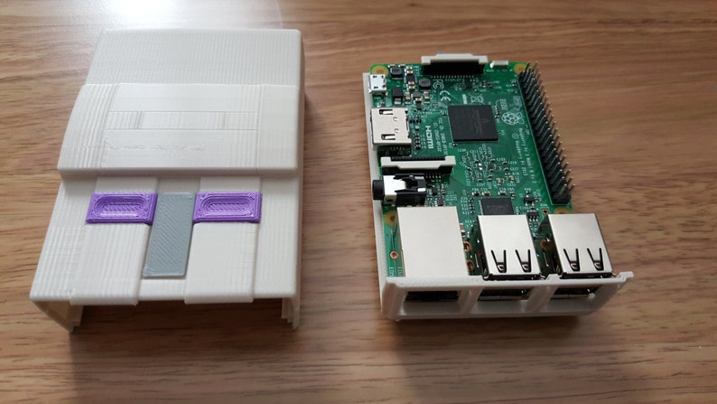 3D Printed SNES US Version Inspired Raspberry Pi 2/3B Retropie Case - Etsy