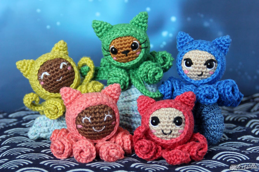 PDF PATTERN: Octocat - Amigurumi - Crochet Pattern in French - English ...
