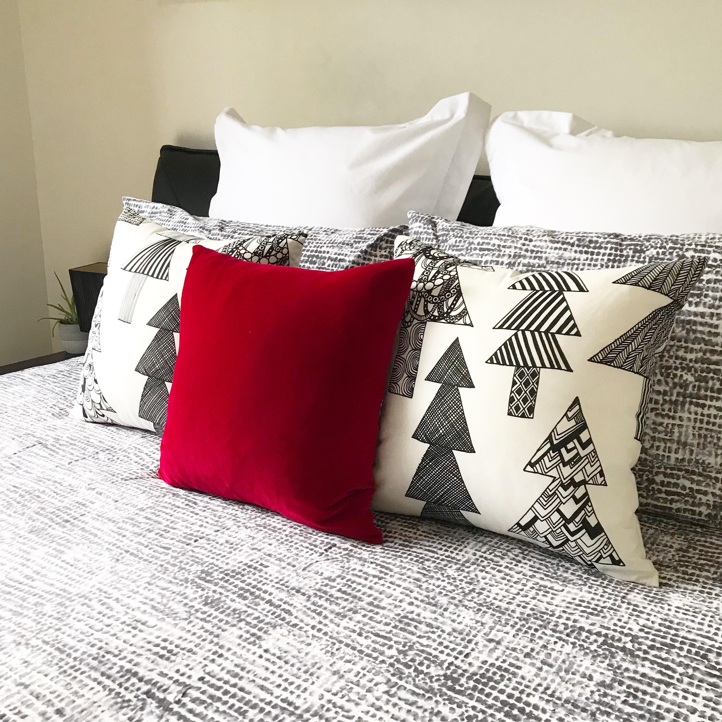 Ruby Red Velvet Cushion Cover - Etsy