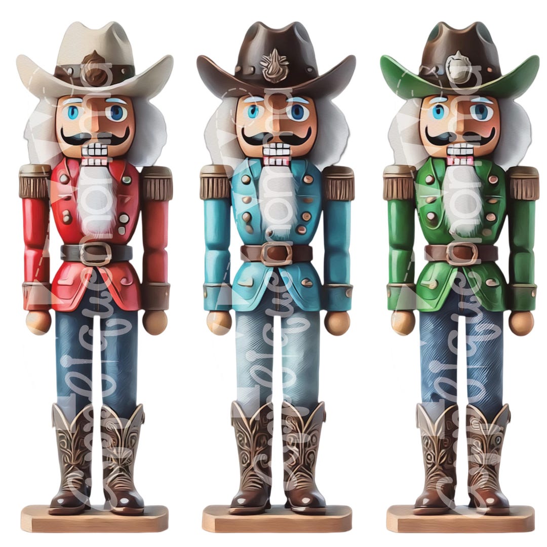 Cowboy Nutcracker PNG - Etsy