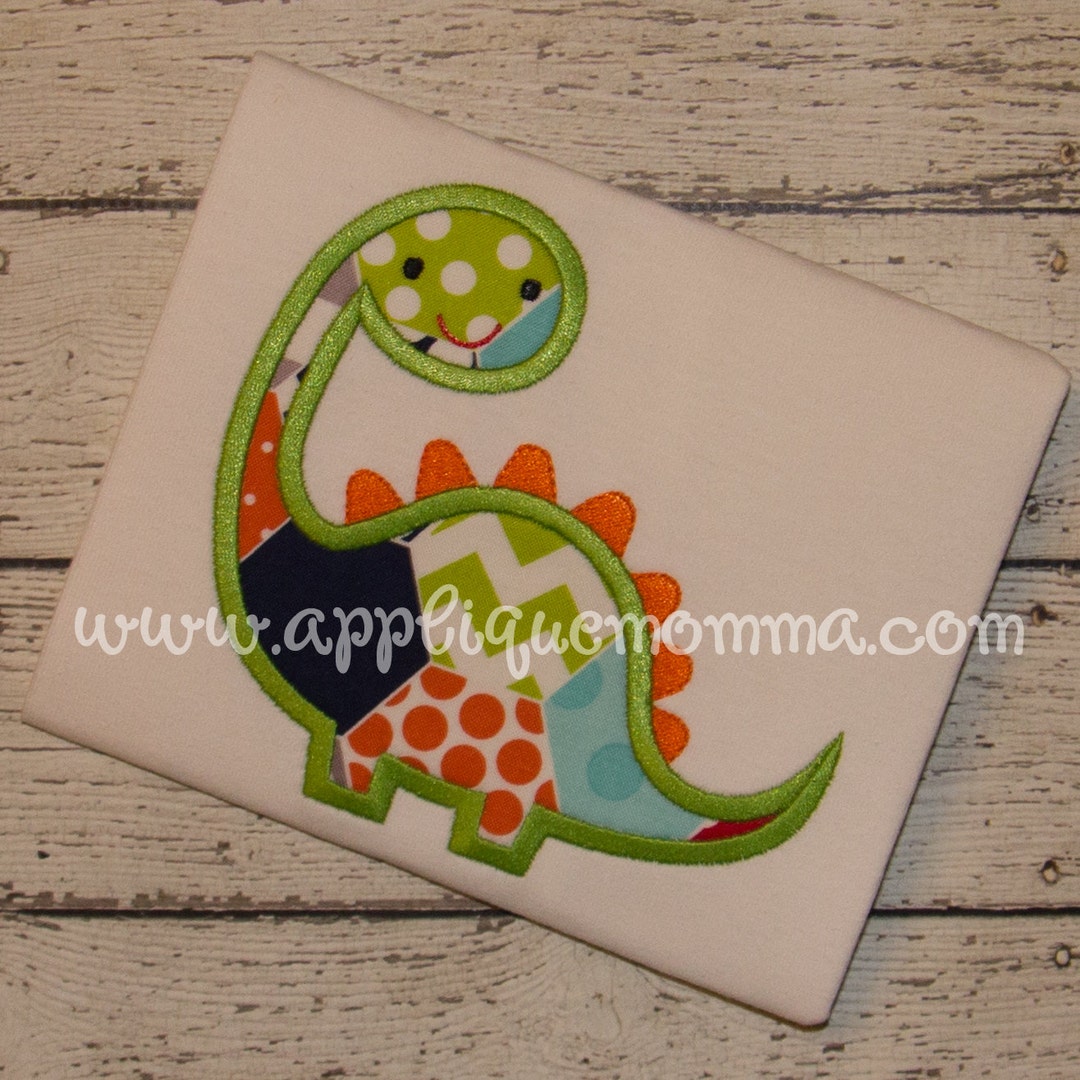 Dinosaur Applique Design - Etsy