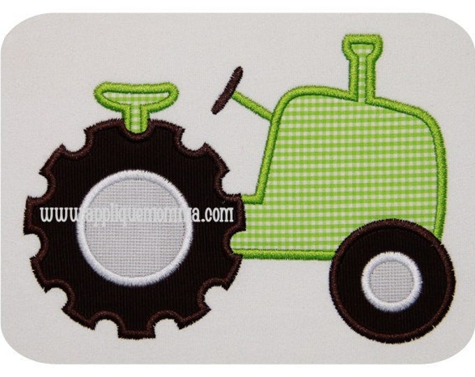 Old Time Tractor Applique Design - Etsy