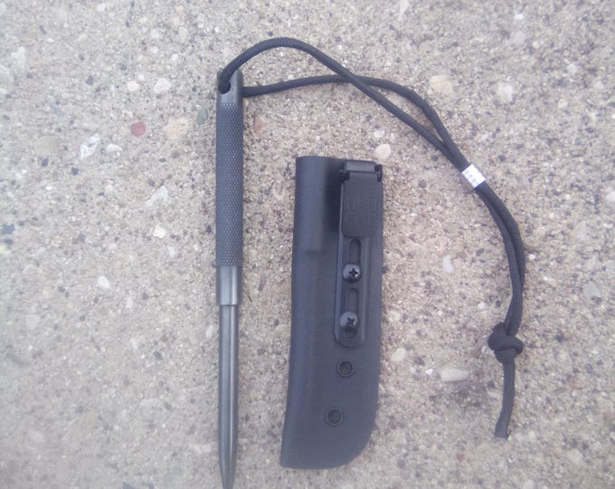 Custom Edc 9mm Ice Pick Kydex Sheath Belt Clip Marlin Spike Tactical ...
