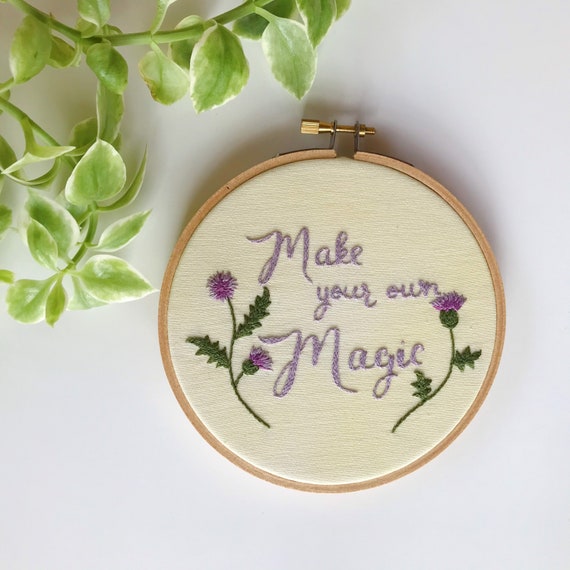 Magic Hand Embroidery. Modern Embroidery. Embroidery Hoop Art. - Etsy