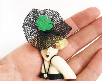 Flapper Girl Brooch (with Photos) | Etsy