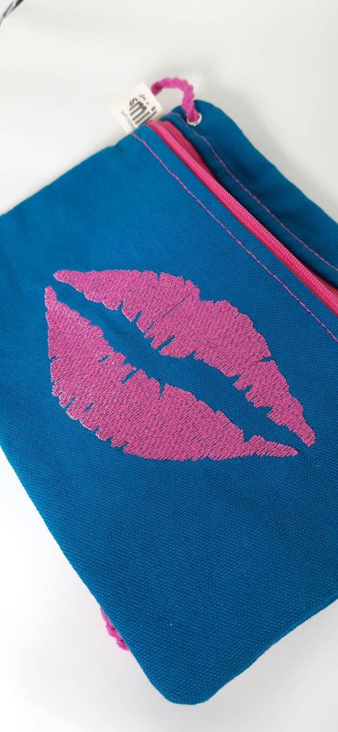 Hot Lips Really Useful Fun & Fabulous Large Embroidered Bag - Etsy