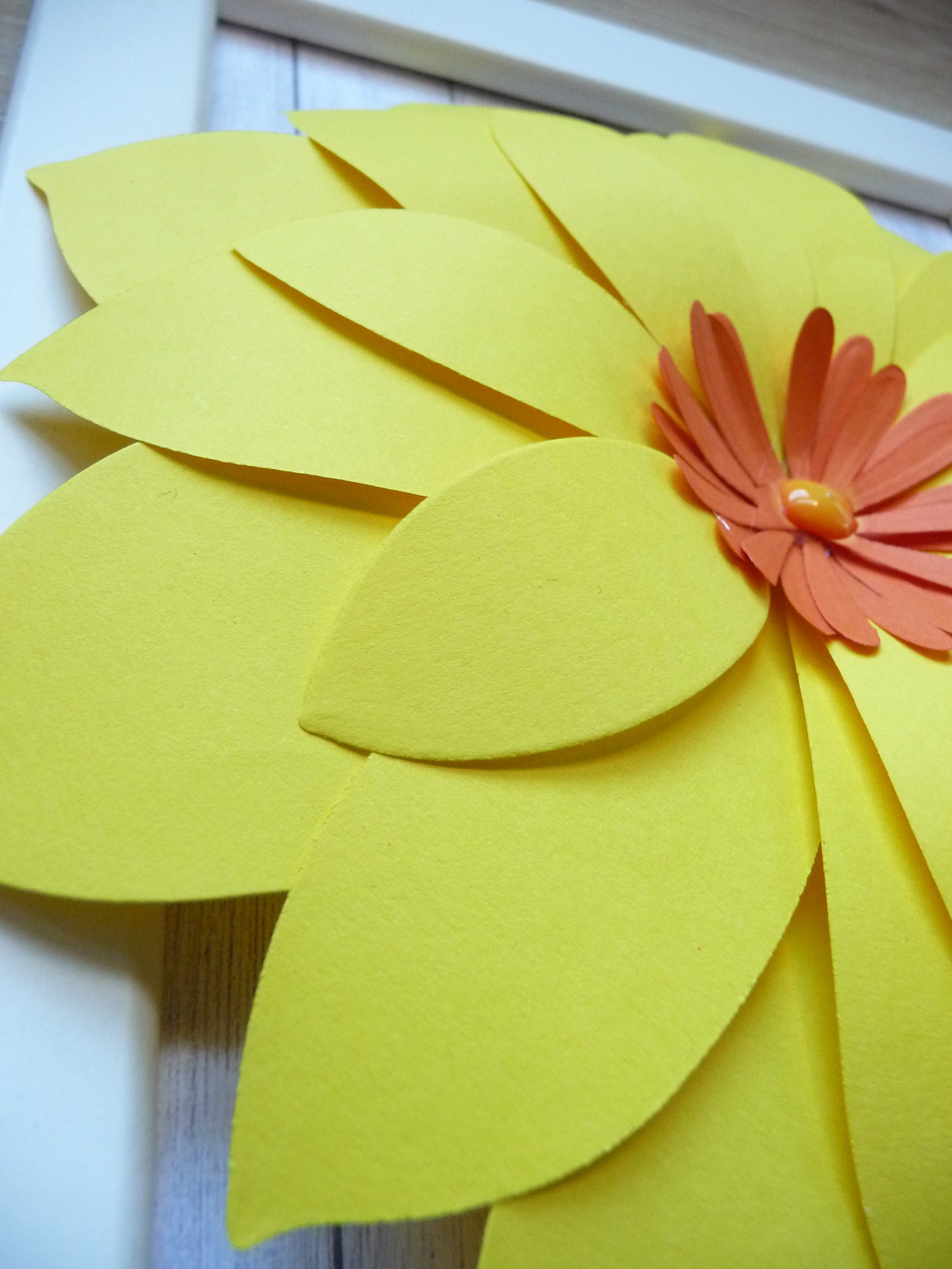 Framed Modern Paper Flower - Etsy