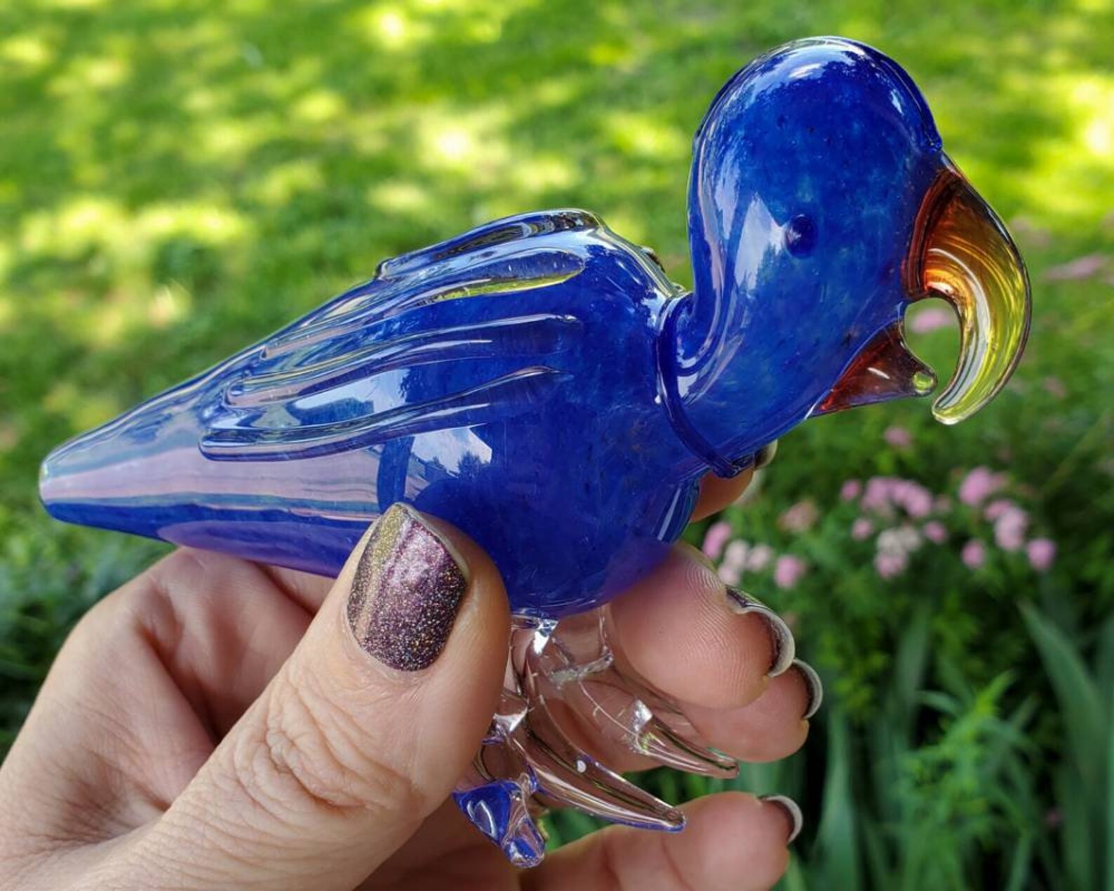Collectible Glass Pipe Parrot Pipe Bird Lover Glass Smoking | Etsy