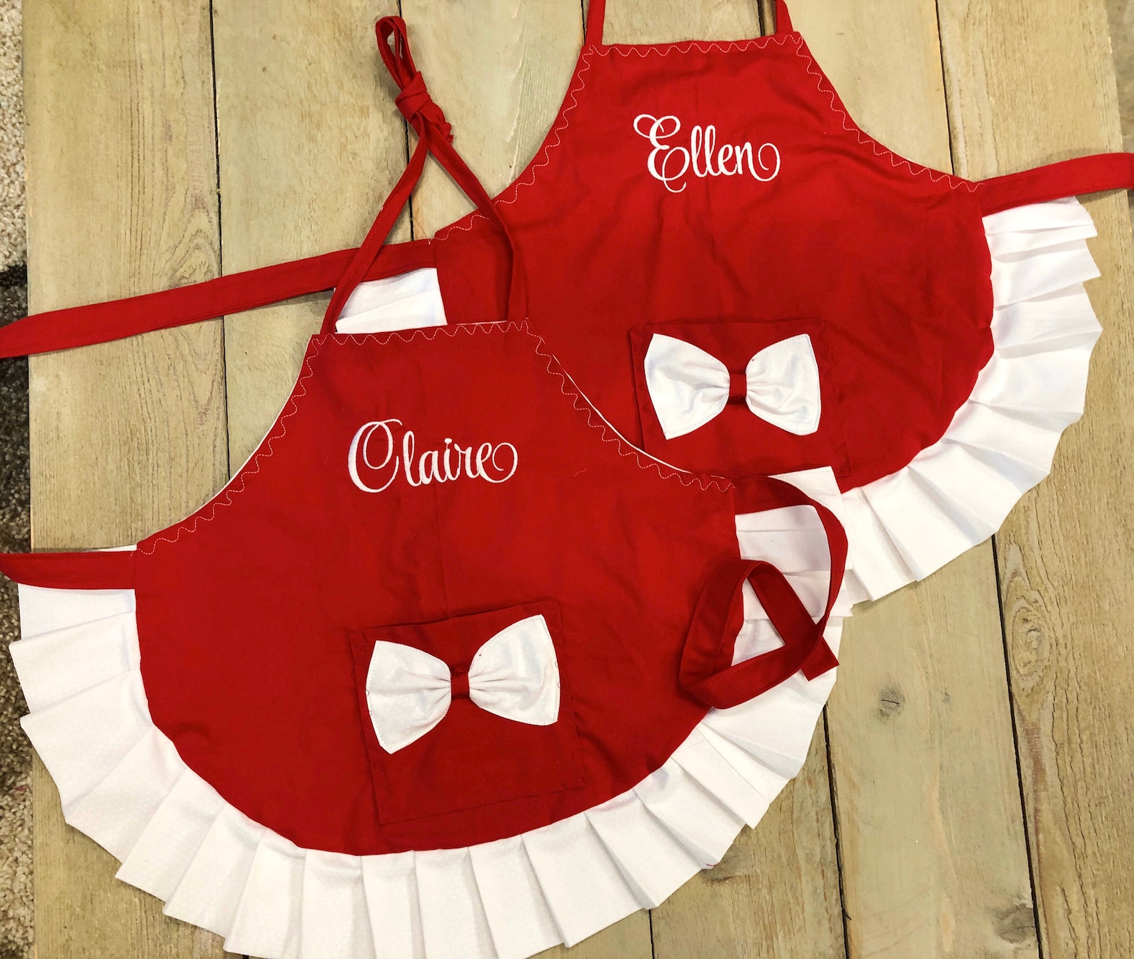 Custom Apron Heart Embroidered Apron Personalized Apron Chef - Etsy