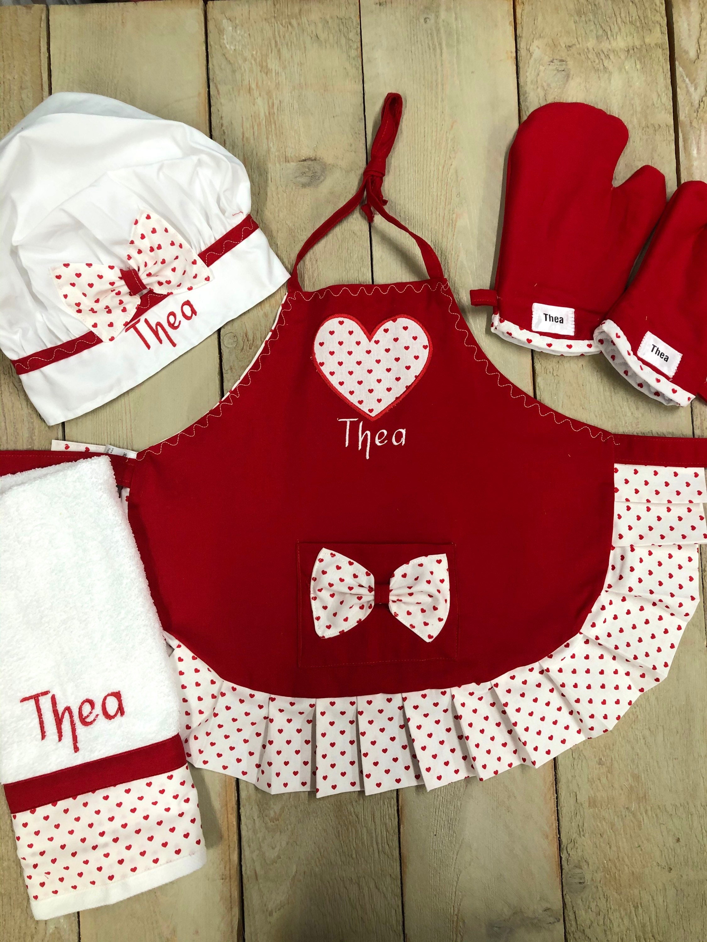 Heart Apron Personalized Apron Embroidered Apron Custom | Etsy