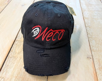 Distressed Logo Hat - Etsy