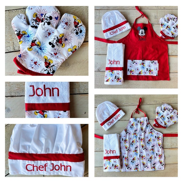 Mickey Mouse Apron - Etsy