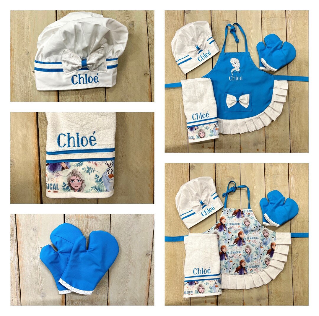 Frozen Elsa Apron Child Apron Personalized Apron Gloved Oven Mitt Made ...