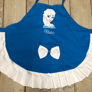 Frozen Elsa Apron Child Apron Personalized Apron Gloved Oven | Etsy