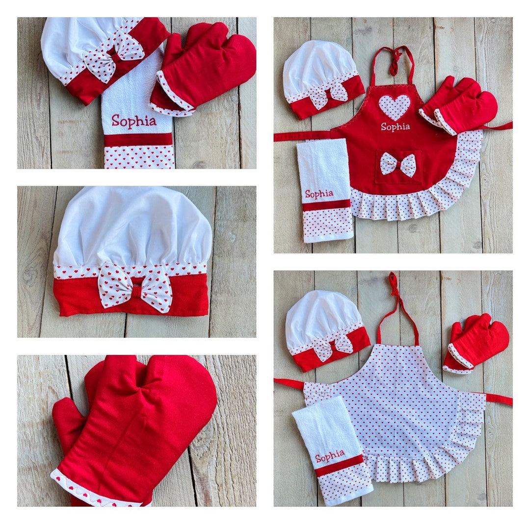 Child Custom Apron PERSONALIZED Apron Embroidered Apron Custom - Etsy