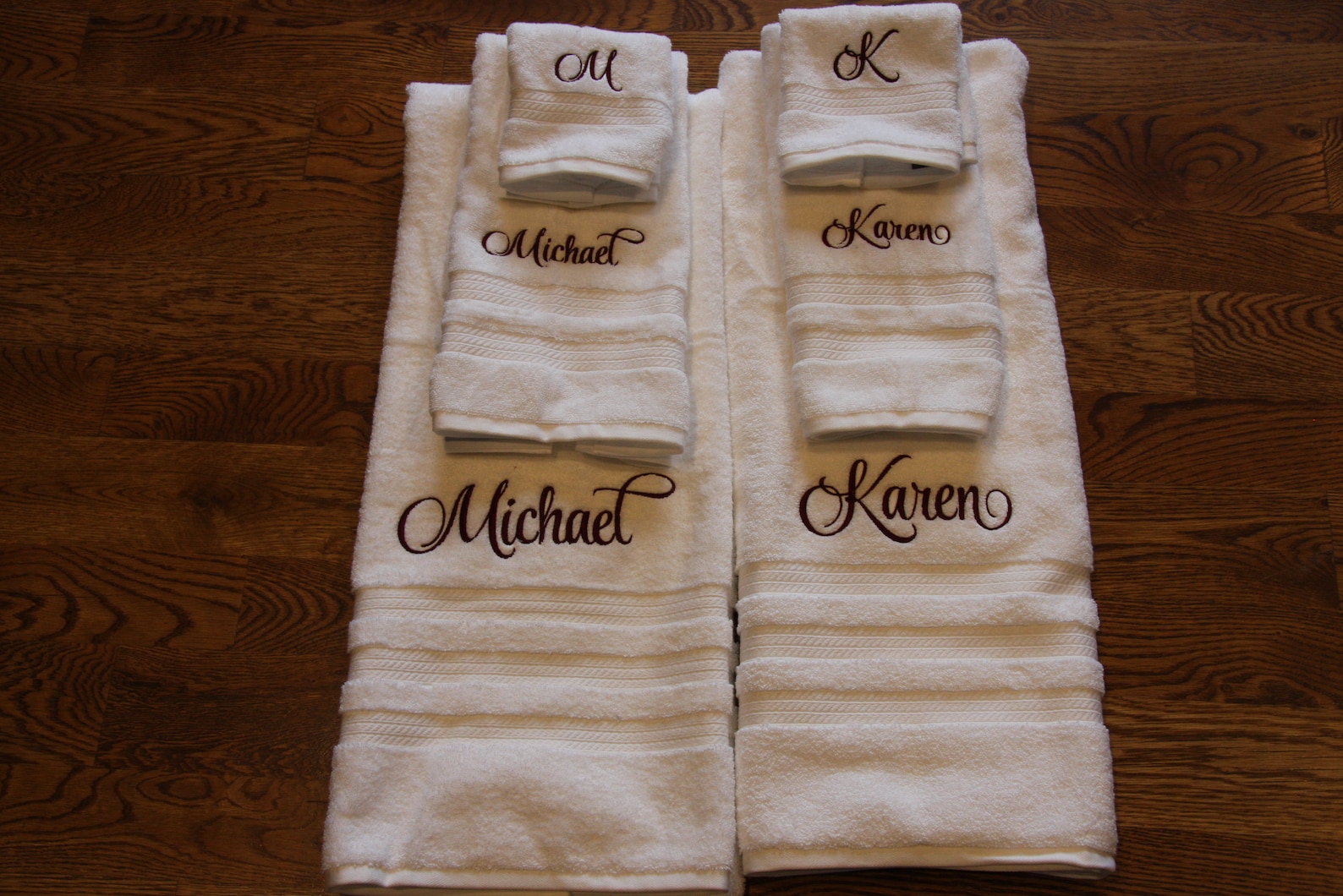 Deluxe Bath Towel Sets Embroidered Hand Towel Made to Order Towel ...
