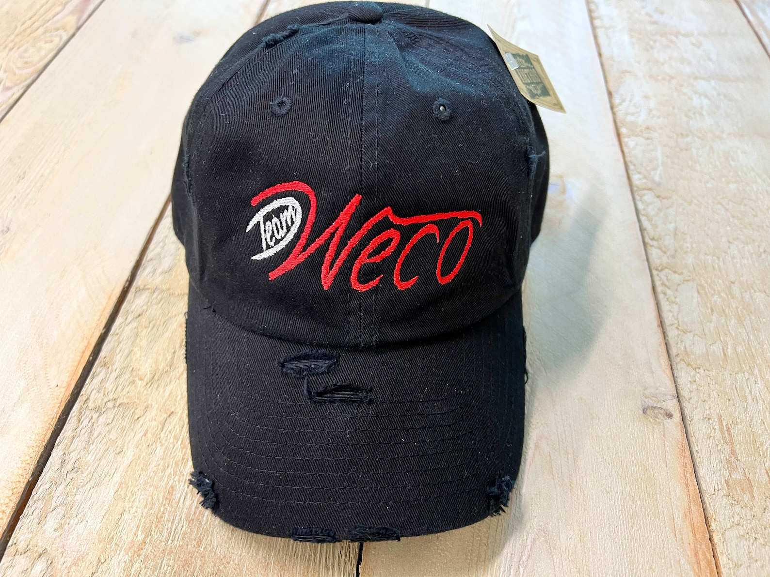 Distressed Denim Hat Custom Embroidered Baseball Hat - Etsy