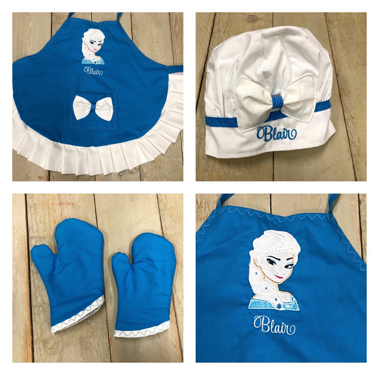 Frozen Elsa Apron Child Apron Personalized Apron Gloved Oven | Etsy