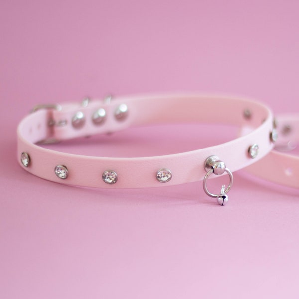Pink Bondage Collar - Etsy