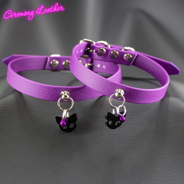 Submissive Collar Purple - Etsy