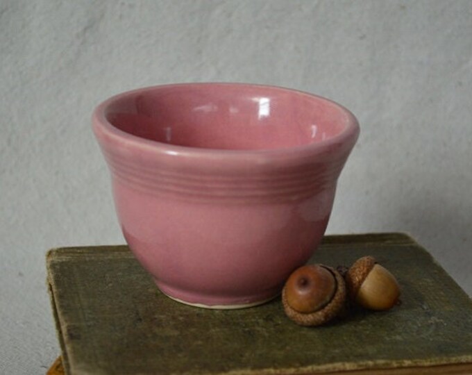 Vintage Pottery Cup, Vintage Pink Custard Cup, Collectible Pottery ...