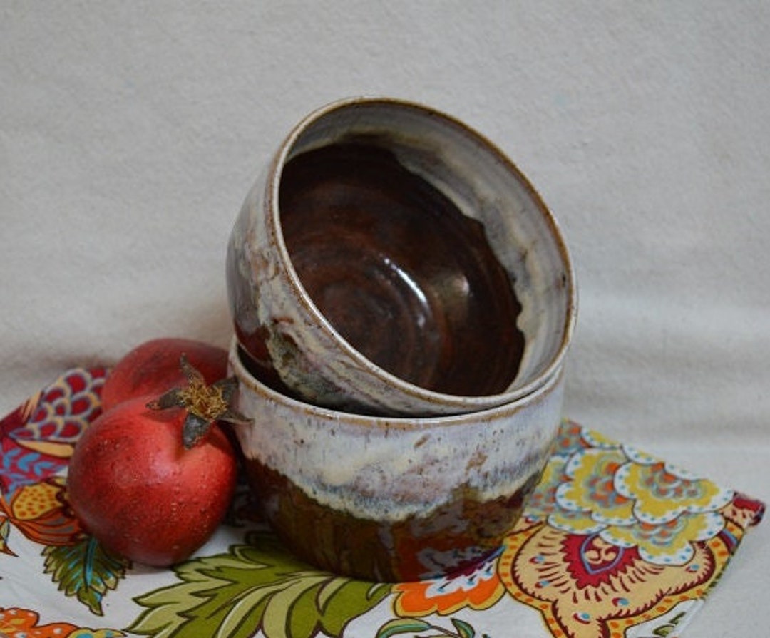 Handmade Bowl Set, Pottery Soup Bowls, Dessert Dishes, Chowder Bowls ...