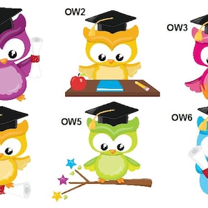 10 Graduation Owl Personalized Water Bottle Label Wrapper Favors ...