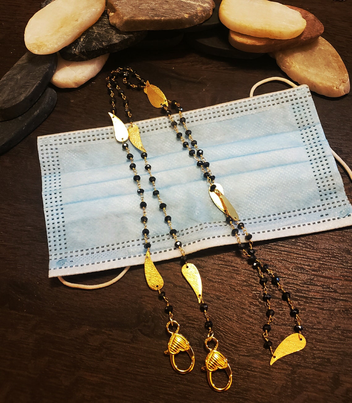 25% Off Face Mask Mask Holder Chain Beaded Mask Chain Mask - Etsy