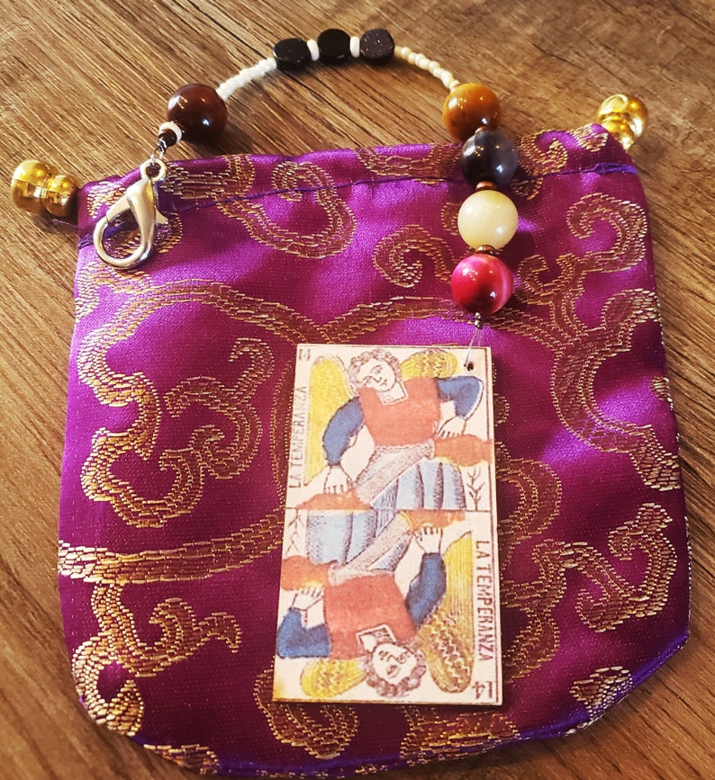 25% OFF! Temperance Tarot Card - Keychain/ Rearview Mirror Decor Major ...