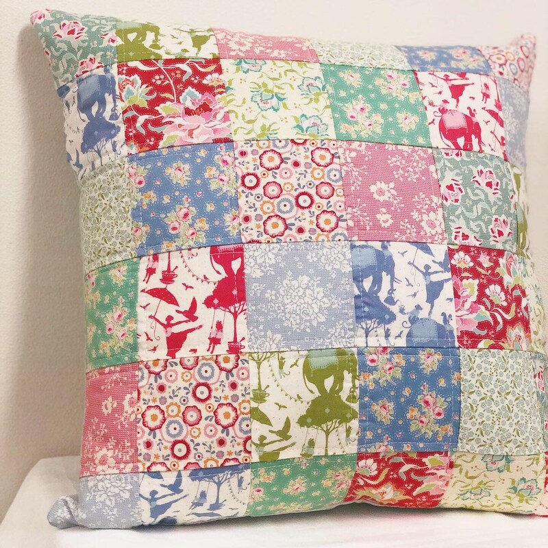 Patchwork Pillow - Etsy