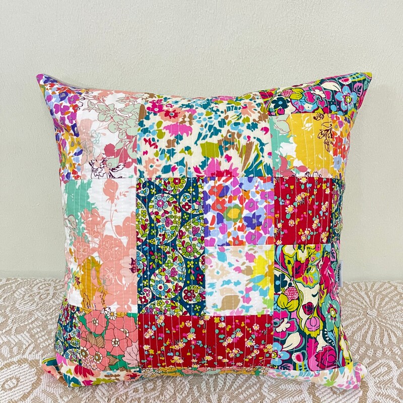 Quilted Throw Pillow - Etsy