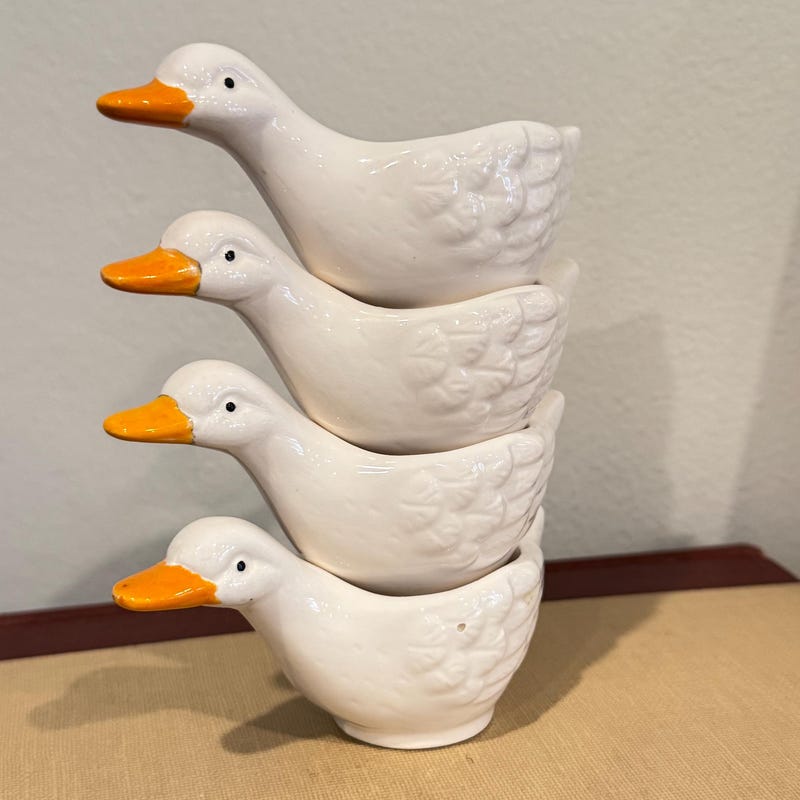 Goose With Eggs Figurine - Etsy