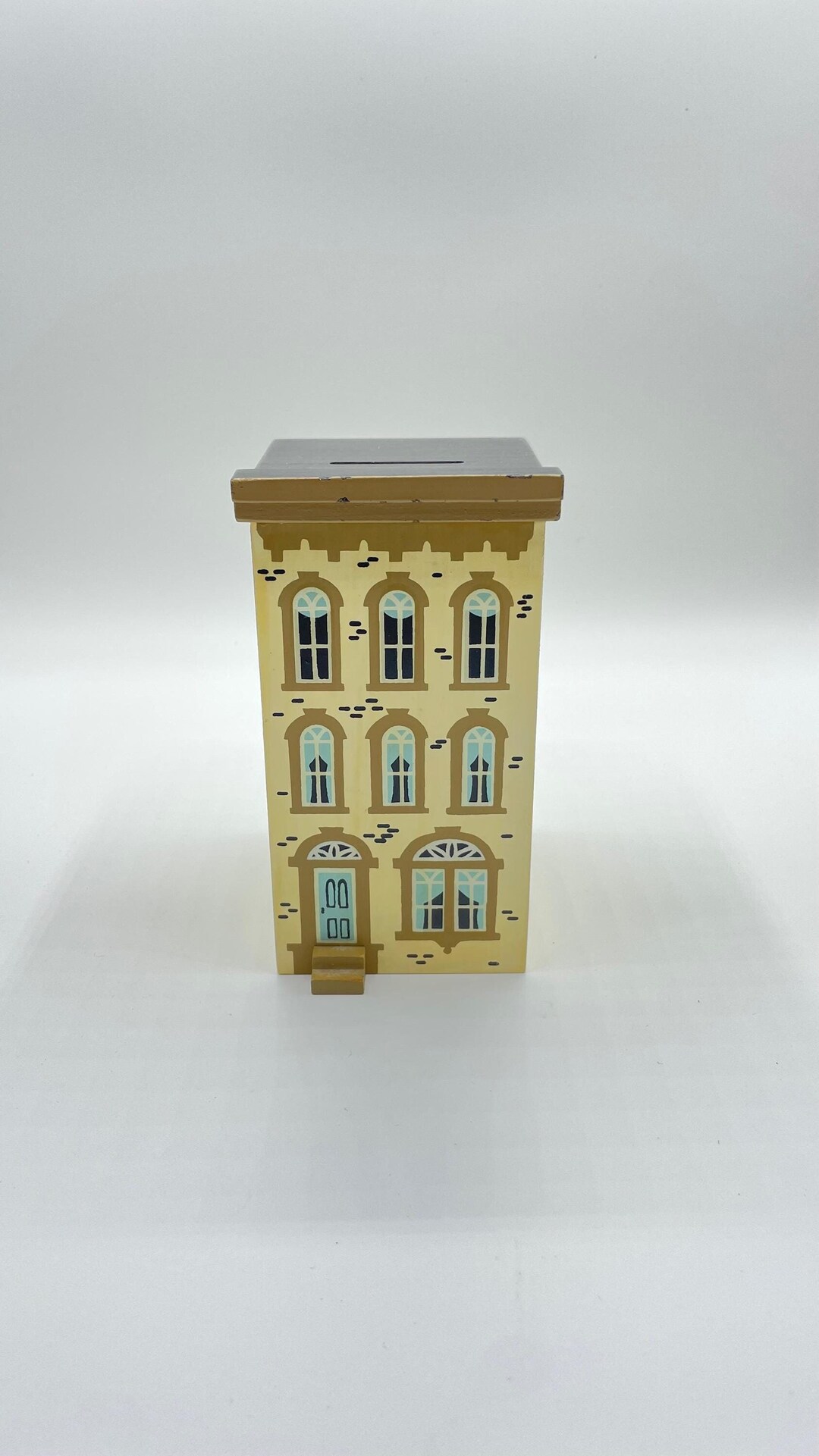 Vintage Piggy Bank Windfield Designs, Flat Roof House Bank 1981 by H ...