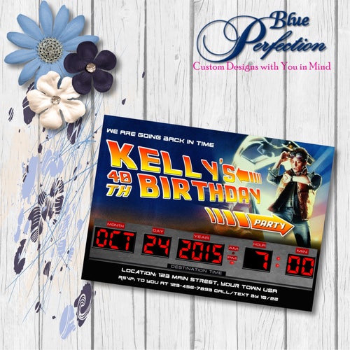 Delorean Back to the Future Birthday Car Mechanic Cake Topper - Etsy