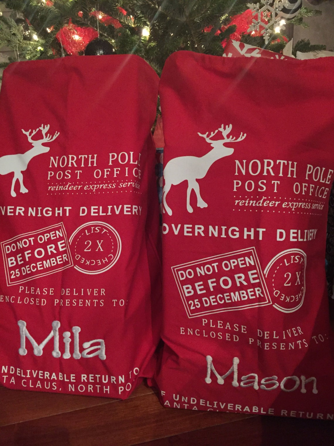 Personalized Santa Sacks - Etsy