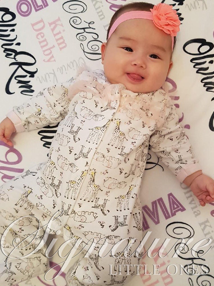 Personalized Baby Blanket, Monogrammed Baby Blanket, Name Blanket ...