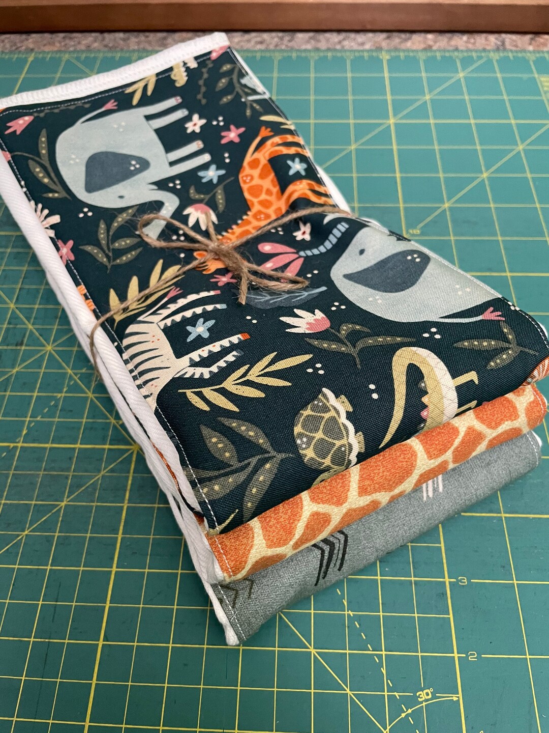 Burp Cloths, Zoo, Wild, Elephant, Giraffe, Zebra, Alligator, Turtle ...