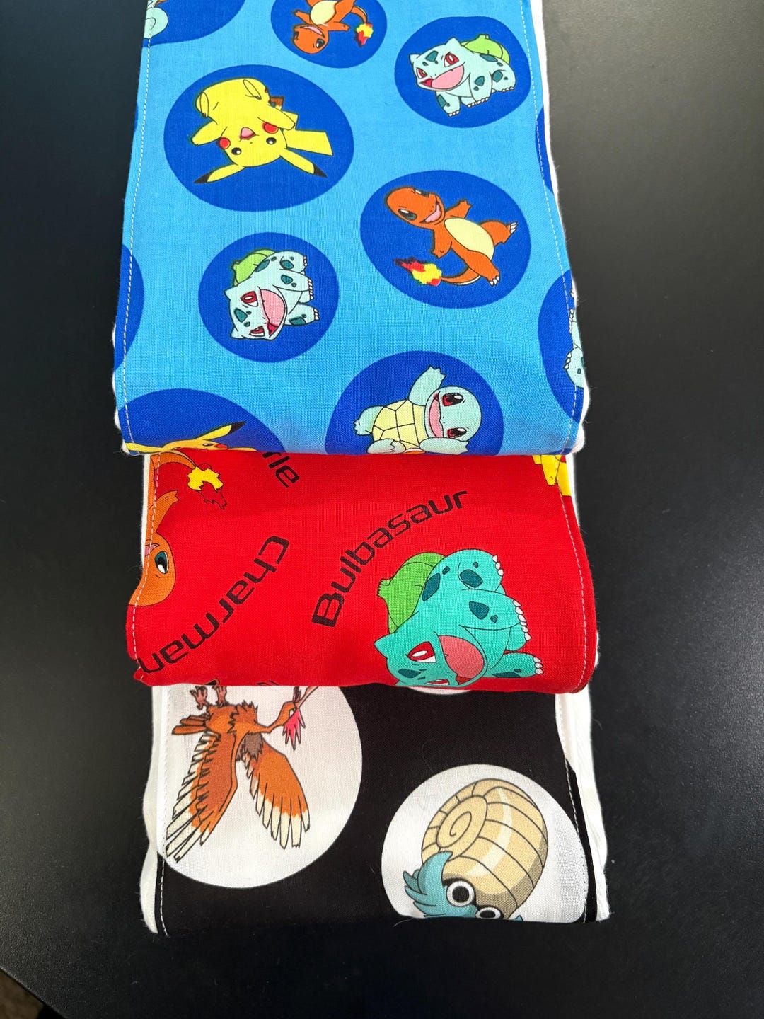 Burp Cloths, Pokémon, Eevee, Bulbasaur, Pikachu, Charmander, Squirtle ...